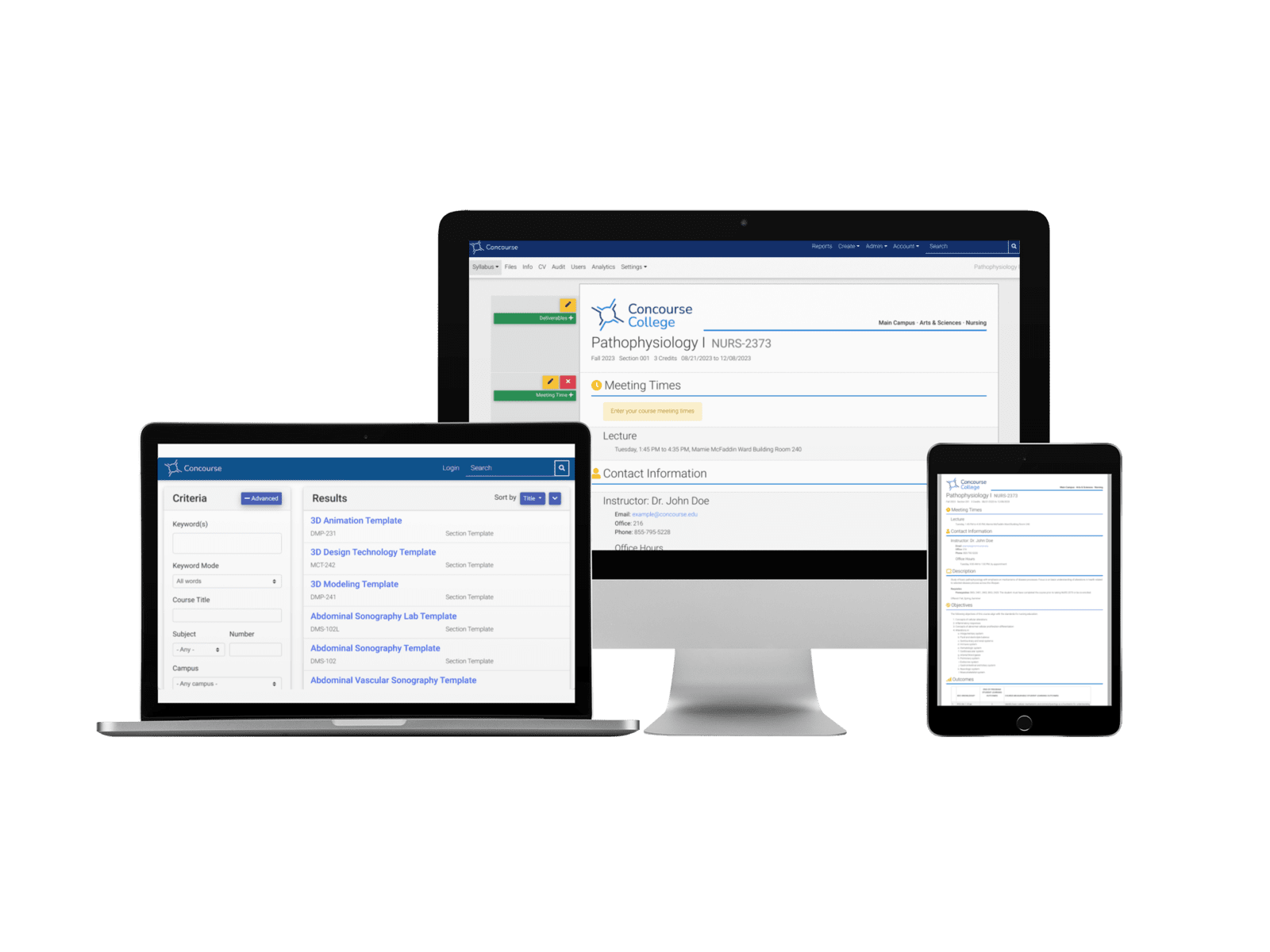 Syllabus Management Done Right - Concourse Syllabus